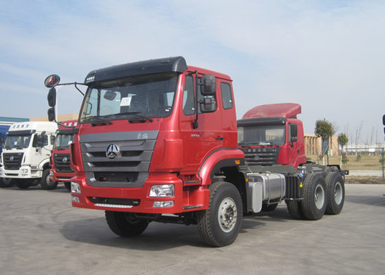 Three Axles Chassis For Trucks , Ten Wheels 336HP Dump Truck Chassis Euro 2 Emission