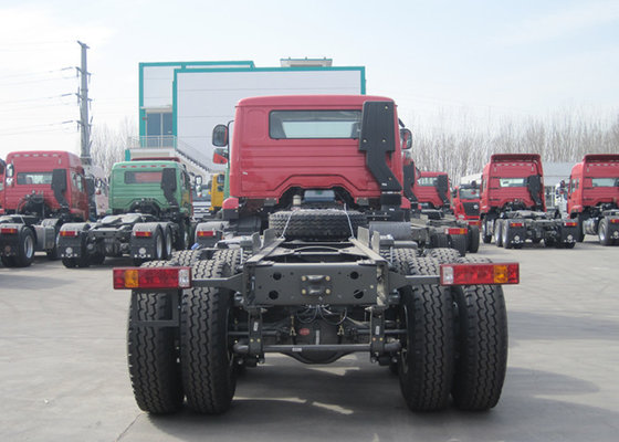 Three Axles Chassis For Trucks , Ten Wheels 336HP Dump Truck Chassis Euro 2 Emission
