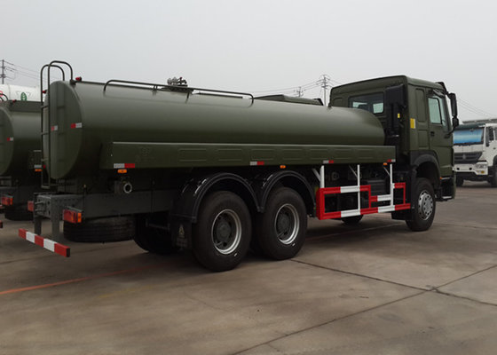 18CBM 6x4 Oil Tanker Truck HOWO HW76 Cab With One Bunk 12.00R20 Tire