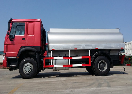 4x2 10CBM Natural Gas Tanker Trucks , 290HP Diesel Engine Bulk Tank Truck