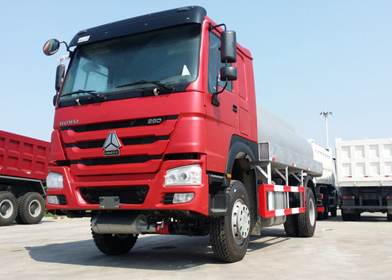 4x2 10CBM Natural Gas Tanker Trucks , 290HP Diesel Engine Bulk Tank Truck