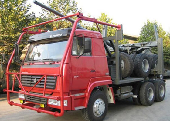 High Performance Timber Truck , 12.00R20 Tire 50 Ton Heavylog Truck Trailer