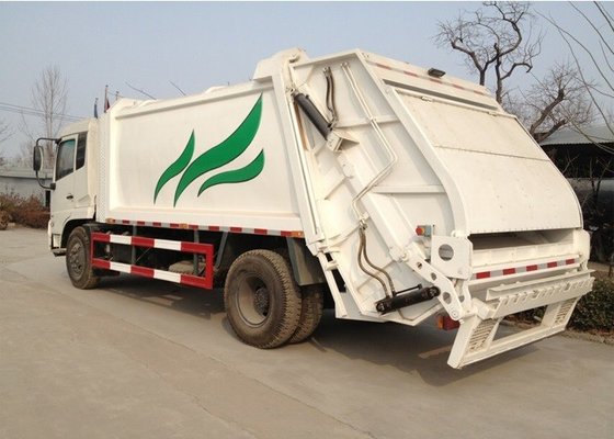 4x2 HOWO Garbage Collection Trucks 266HP Engine 10 Cubic Meter Volume