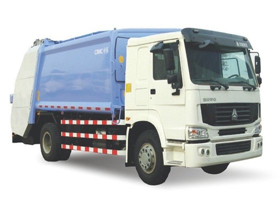 6 Wheels Waste Compactor Truck , 4x2 Drive Type Brand New Garbage Truck