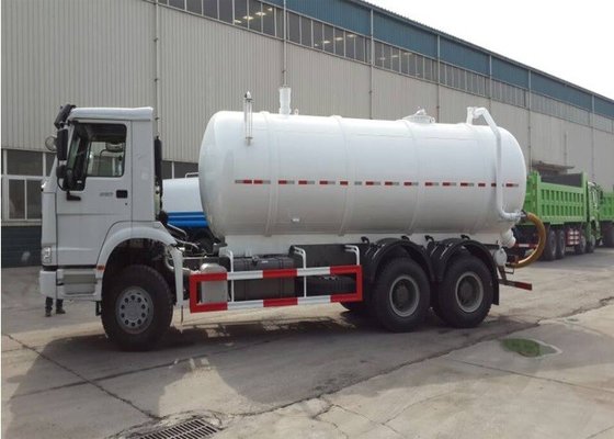 LHD / RHD Sewage Suction Truck 10 Wheels 336HP Engine Hydraulic System