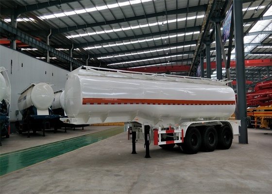 2 Pieces Tire Heavy Duty Semi Trailers 13T Leg Support 30000L Oil Tanker Trailer