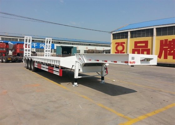 50 - 80T Heavy Duty Semi Trailers 3 Axle Lowbed Semi Trailer WABCO Valve