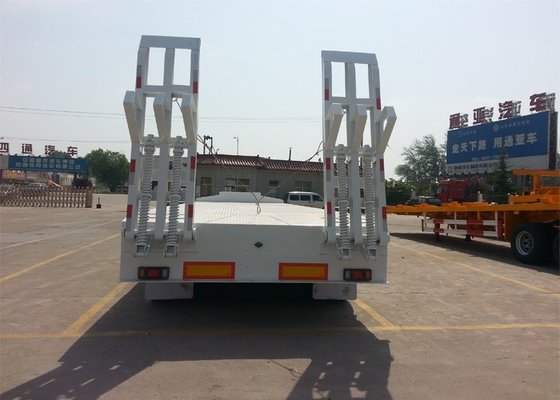 50 - 80T Heavy Duty Semi Trailers 3 Axle Lowbed Semi Trailer WABCO Valve