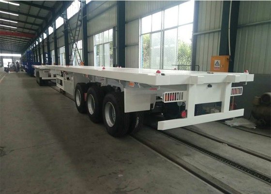 De lit plat remorque lourde semi, de soutien 28T de jambes de cargaison structure forte de remorque semi