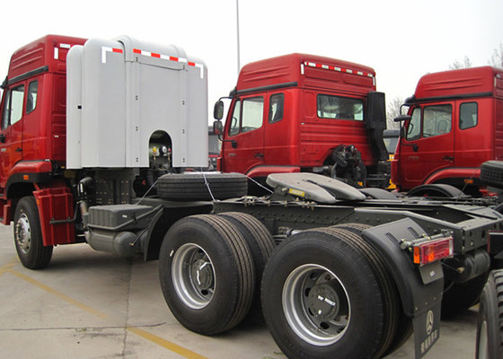 50 Ton Heavy Semi Truck Mover , CNG 371HP 3 Axle 6X4 Tractor Head Trucks
