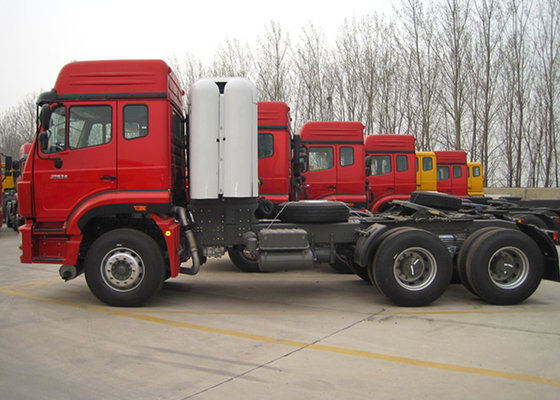 50 Ton Heavy Semi Truck Mover , CNG 371HP 3 Axle 6X4 Tractor Head Trucks
