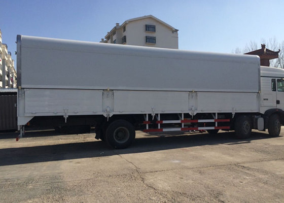 6x4 Heavy Commercial Trucks Euro 2 Open Wing Van Truck For Logistics