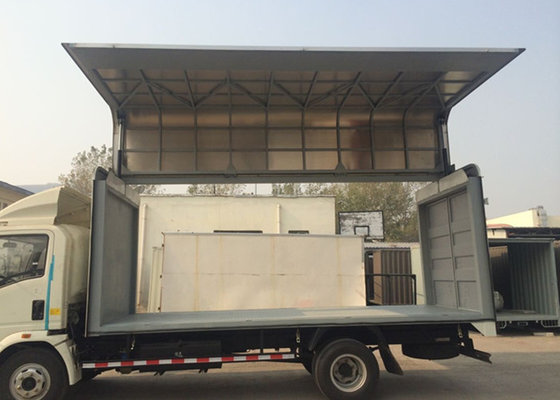 Left Driving Light Duty Wing Van Truck , 115HP 7.50R16 Tire Wing Body Truck 6 Wheels