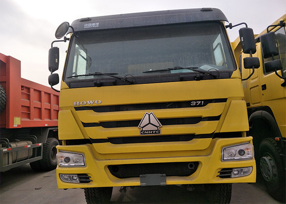 40 Ton Sinotruk Howo 6x4 Dump Truck , Yellow Color Heavy Duty Tipper Trucks