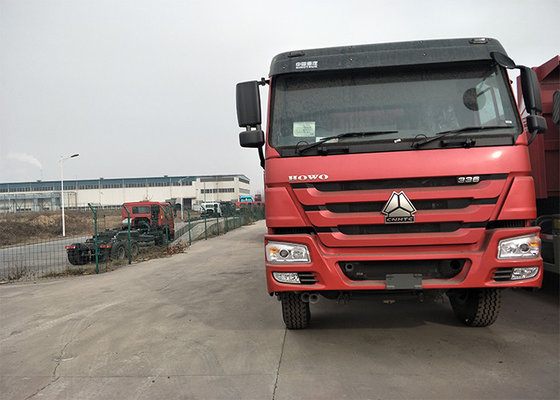 RED Color 371HP 10 Wheeler Dump Truck SINOTRUK HOWO With 12.00R20 Tire