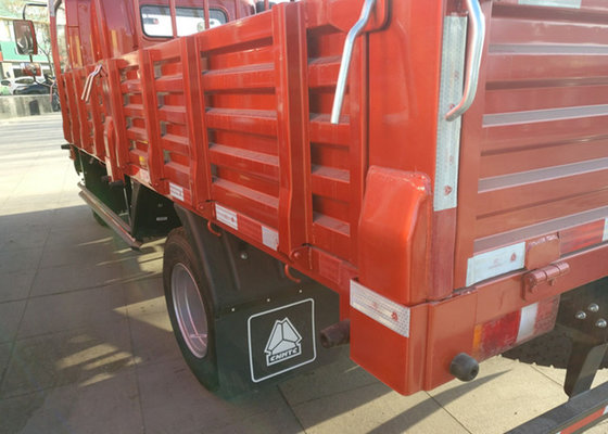3 Ton Red Sinotruk Howo Cargo Truck , Light Duty Tipper Truck ZZ1047C2813C145