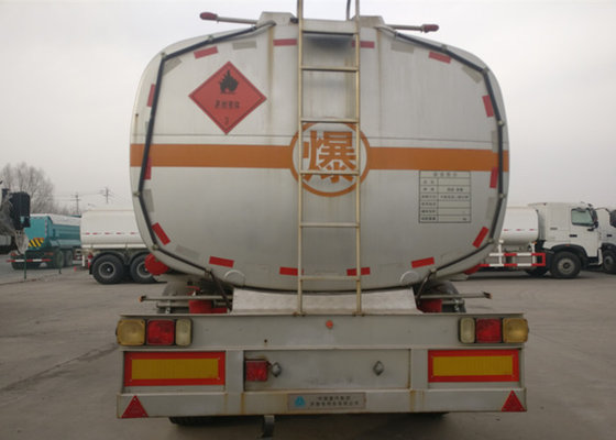 56CBM 12 Tires Heavy Duty Semi Oil Tanker Trailer / Fuel Tanker Truck