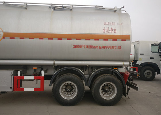 Double Axles Heavy Duty Semi Trailers , Oil Fuel Tank Trailer 35CMB Tank Capacity