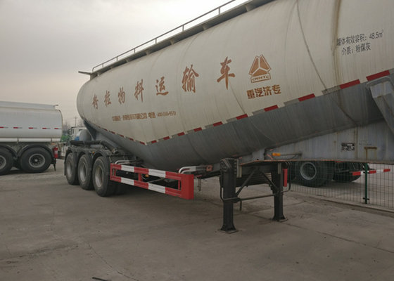 FUWA Tir Axles Bulk Cement Tank Heavy Duty Semi Trailers 80T Loading Capacity