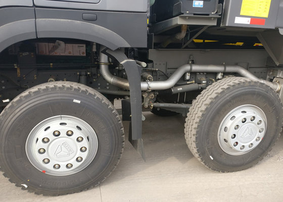 10 Tyres Sinotruk Howo Heavy Dump Truck 6x4 Driving Type Manual Operated