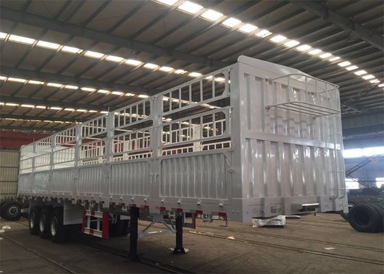 3 axles 13T fuwa brand china new heavy duty semi trailer with stake