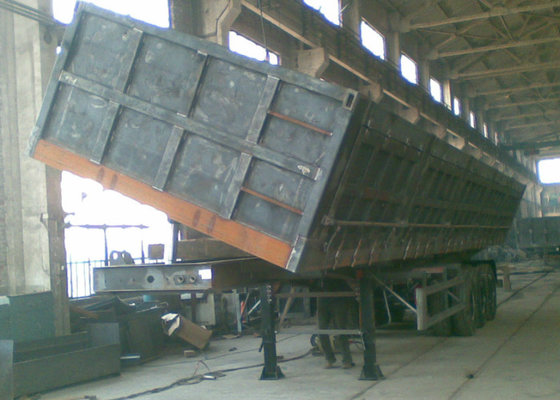 50t china famous heavy duty semi dump trailers for sand transportation