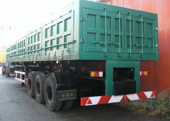 50t china famous heavy duty semi dump trailers for sand transportation
