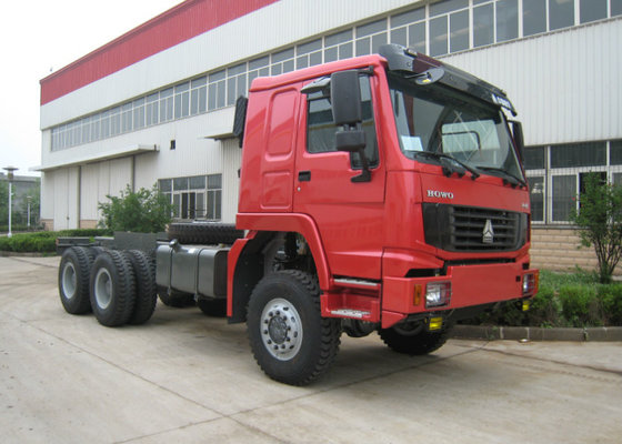 20T - 30T Euro 2 HOWO Automatic Dump Truck Chassis With Middle Lifting System