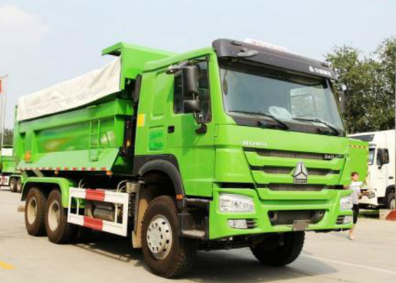 Camion à benne basculante lourd matériel en acier de haute résistance/camion à benne basculante simple résistant d'axe