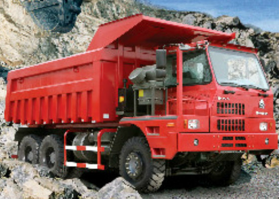 Heavy Duty Mining Dump Truck / Ten Ton Dump Truck With 14.00-25 Tyres