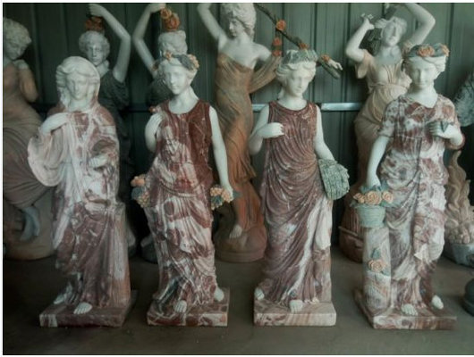 Carving Stone Statue Marble Sculpture for Garden Decoration