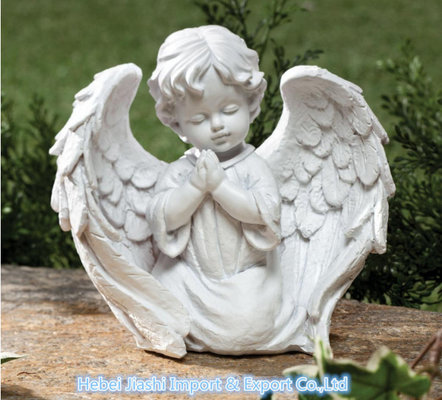 Custom Designed White Marble Angel Sculpture