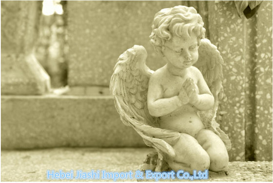 Custom Designed White Marble Angel Sculpture