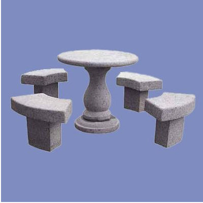 China Latest Design Granite Table with Chairs