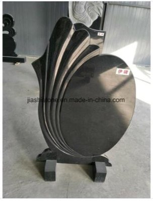 Iran Black Granite Polished Tombstone with Good Quality Low Price