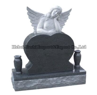 Cheap European/Russian/American Style Granite Black/Grey Tombstone Mounment Memorial Headstone Gravestone with Custom De