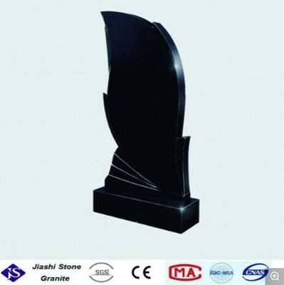 Polished Absolute Black Granite Headstone Gravestone for Cemetery