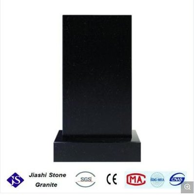 Polished Absolute Black Granite Headstone Gravestone for Cemetery