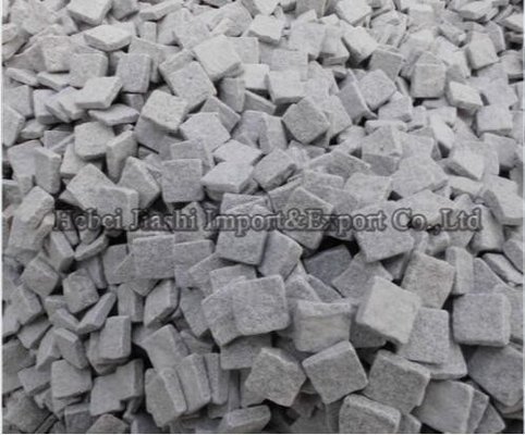Jiashi Grey Granite Paving Stone 100X100X100mm for Garden/Lnadscape/Driveway
