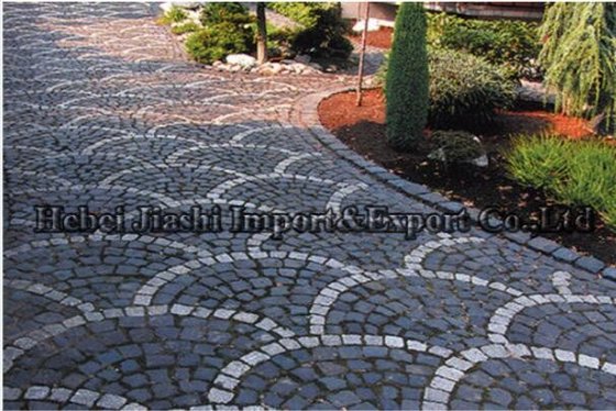 Natural Hebei Balck Patch Decoration Slate Flooring Tiles Garden Paving Stone 100*100mm, 150*150mm.