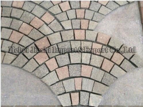 Flamed/Honed/Tumbled/Natural Stone Grey Cubestone/Cobblestone/Cube Granite Stone for Driveway