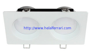 China Cool White Square Dimmable LED Downlight 5 Inch 12W 900lm - 940lm supplier