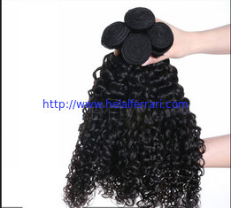 China Custom Long Indian Curly Human Hair For Lady , Silky Straight Human Hair supplier