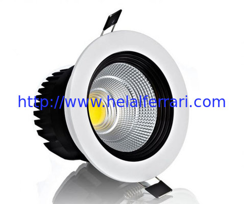12W 980lm COB Dimmable LED Downlight Photonics led chips IP20 supplier