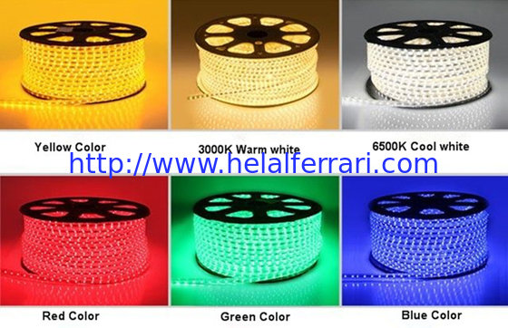 Ip68 12V/24V Colored Flexible Waterproof LED Strip SMD 5050 60leds/m For Walkway Lighting supplier
