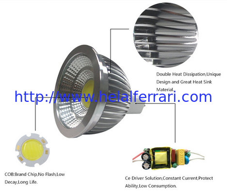 3W MR16 COB Led Ceiling Spotlight  With Epistar chips in Warm white supplier