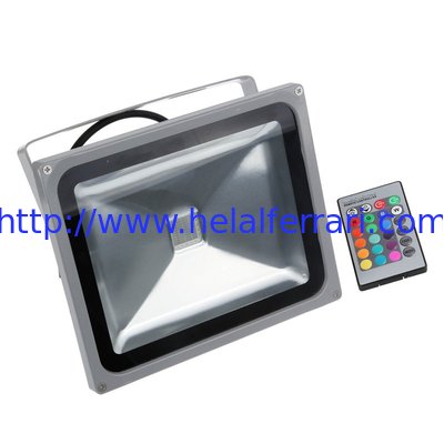 80W RGB Waterproof LED Flood Light Warm White For Plazas / Bars supplier