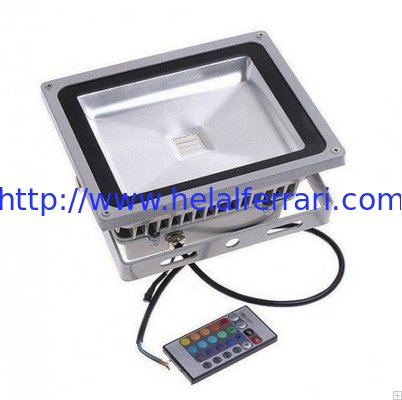 80W RGB Waterproof LED Flood Light Warm White For Plazas / Bars supplier