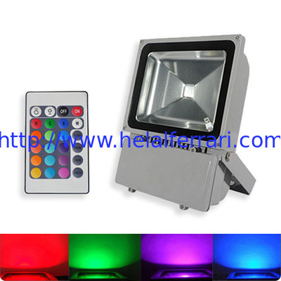 100w High lumen RGB Waterproof LED Flood Light AC85-265V With Good Heat Dissipation supplier