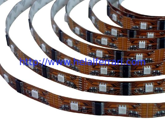 5050 IC RGB 5 Meter Flexible LED Strip Light Color Changing in IP20 For Cars supplier